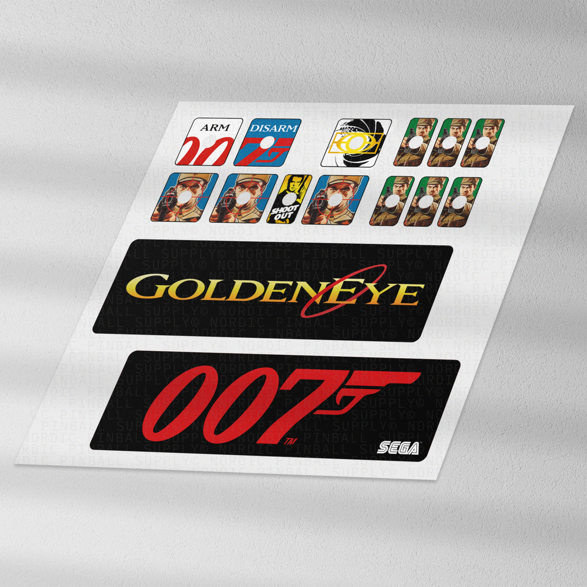 Goldeneye Target & Coin Door Decal Set – Granfeldt